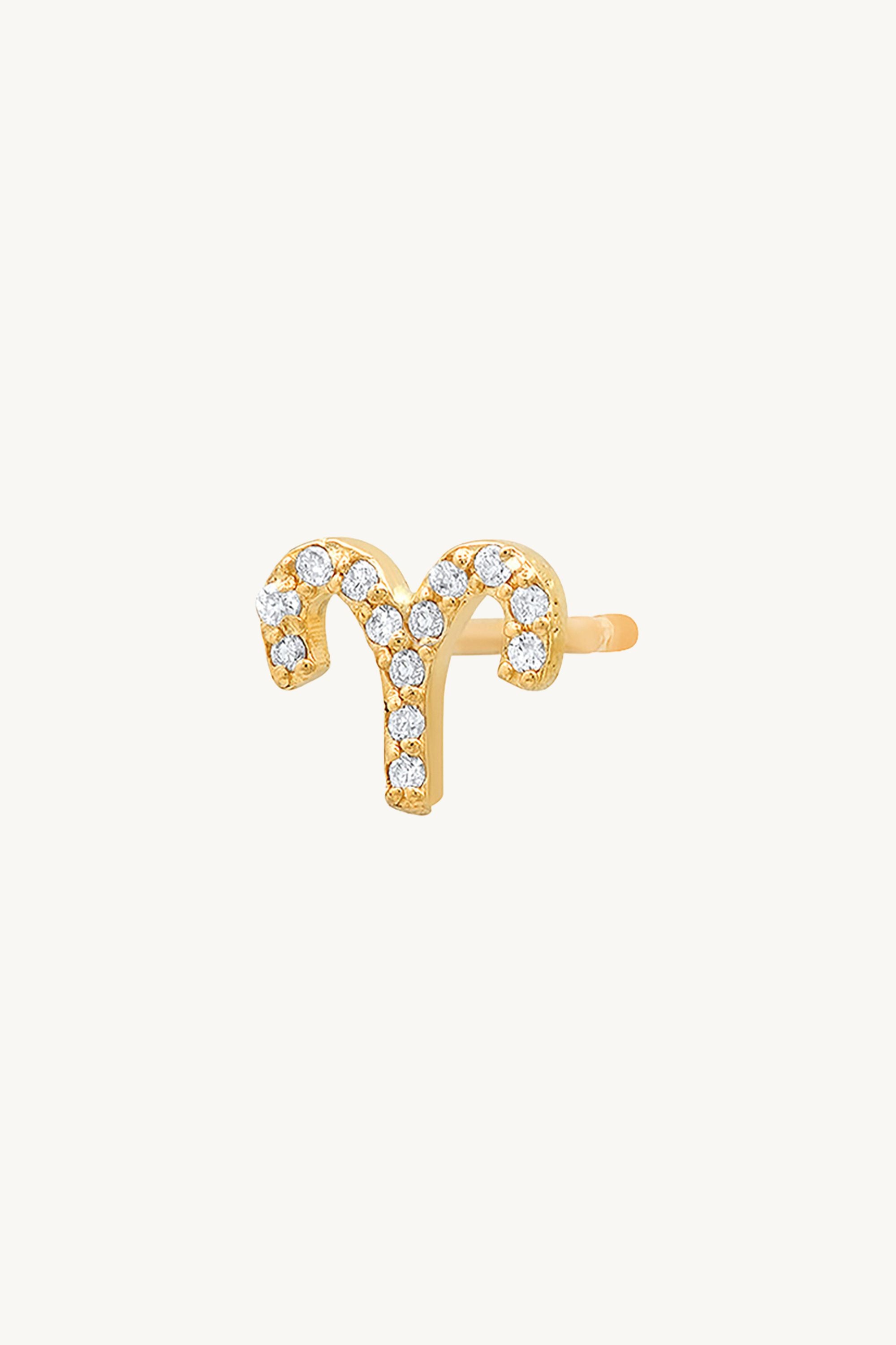 Diamond Aries Earring – BYCHARI