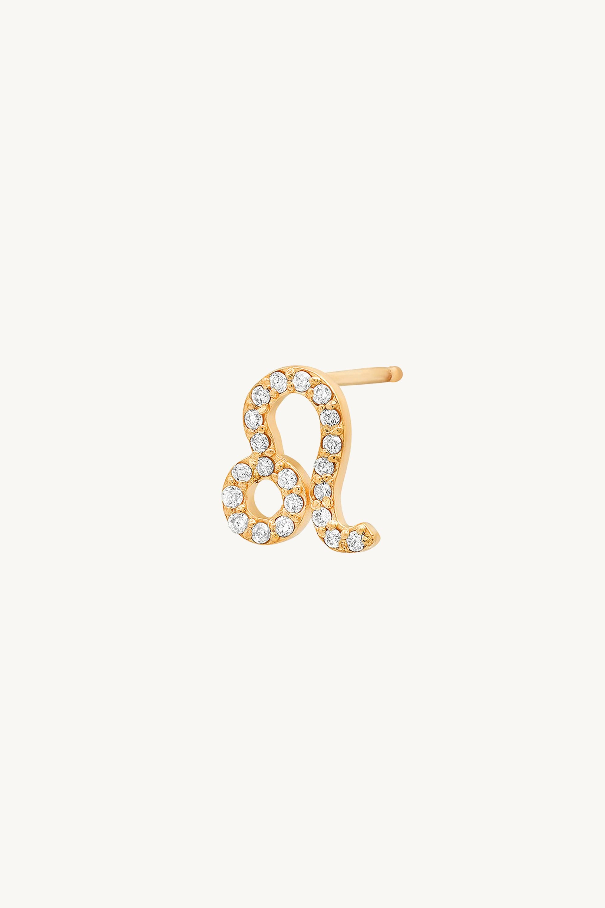 Diamond Leo Earring – BYCHARI