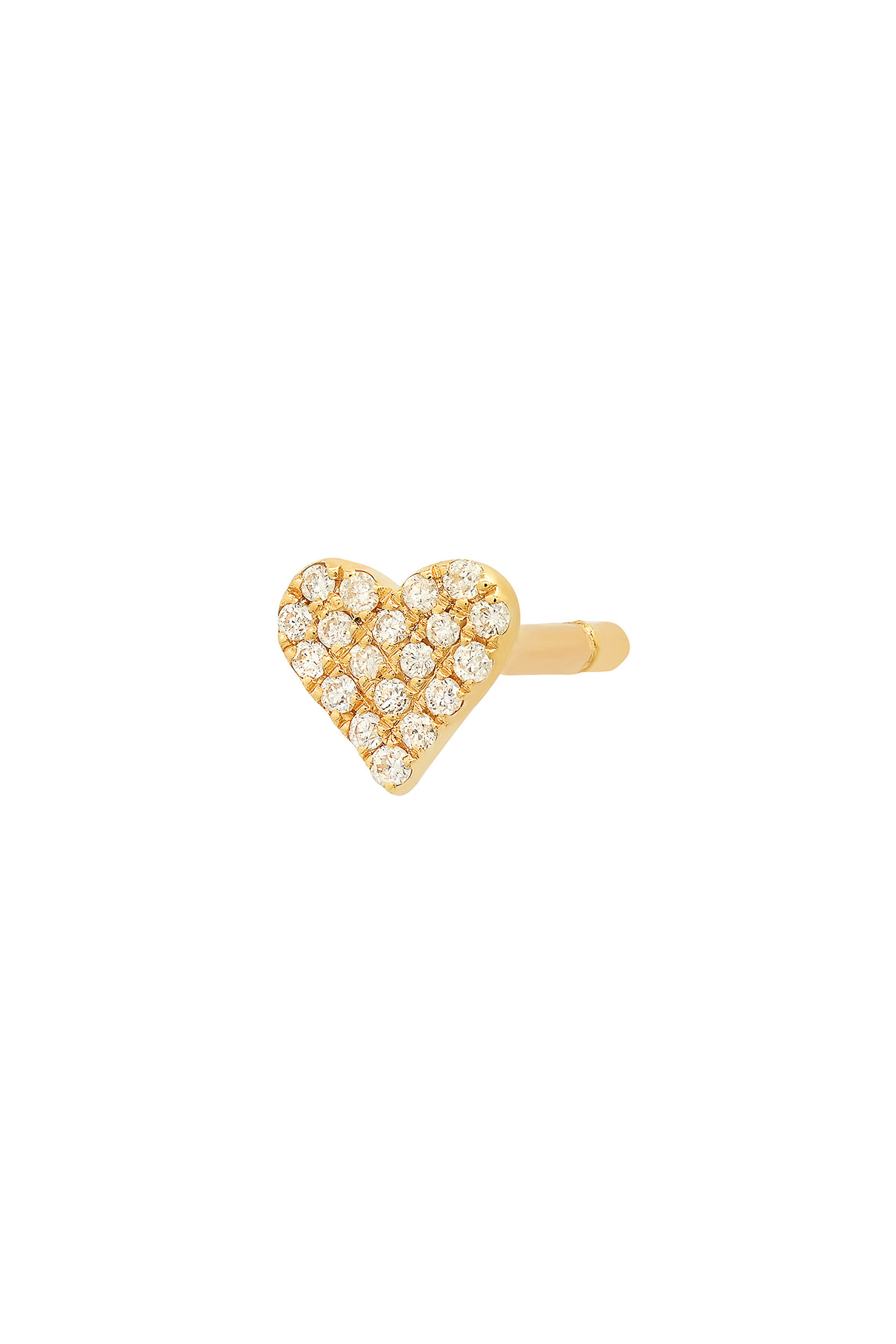 Mini Diamond Heart Earring – BYCHARI
