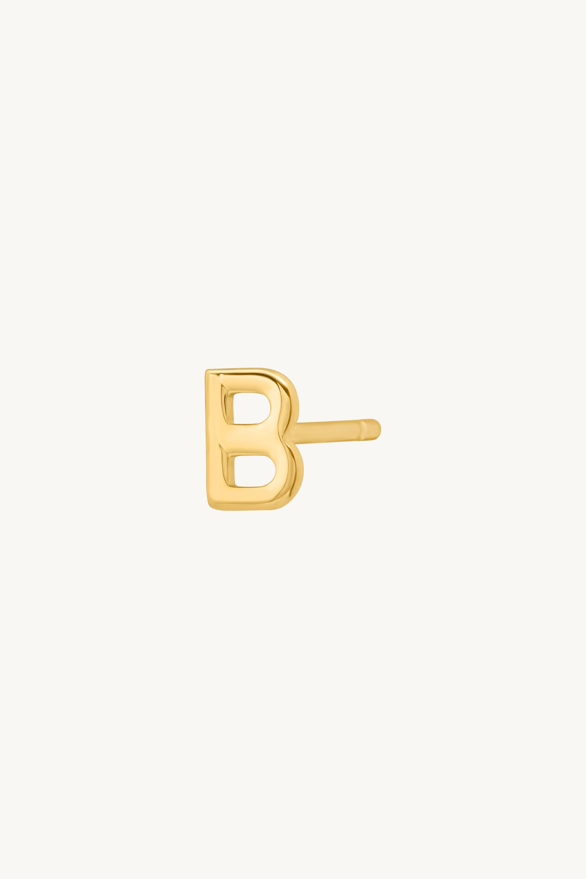 Small Initial Earring – BYCHARI